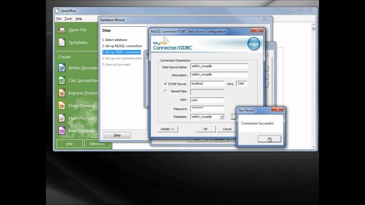 LibreOffice Base (81) Connect with ODBC - YouTube