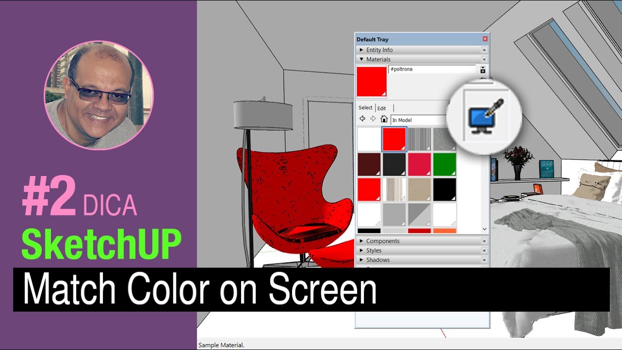 #2- DICA [SketchUP] - Match Color on Screen - YouTube