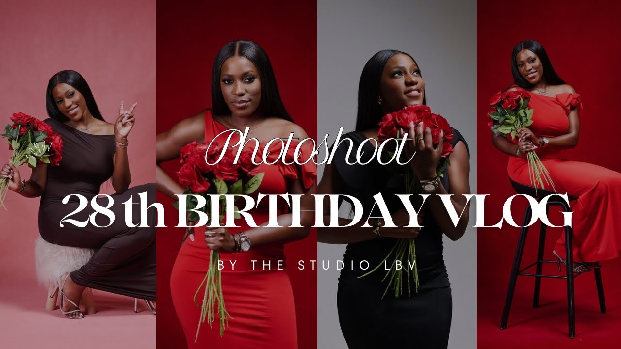 28TH BIRTHDAY PHOTOSHOOT VLOG 🌹: GRWM | Make up | Hair | - YouTube