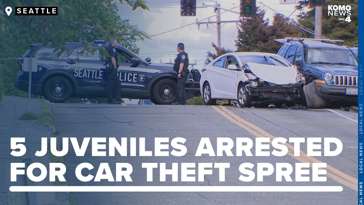 Seattle police arrest 5 juveniles after car theft spree ends in high ...