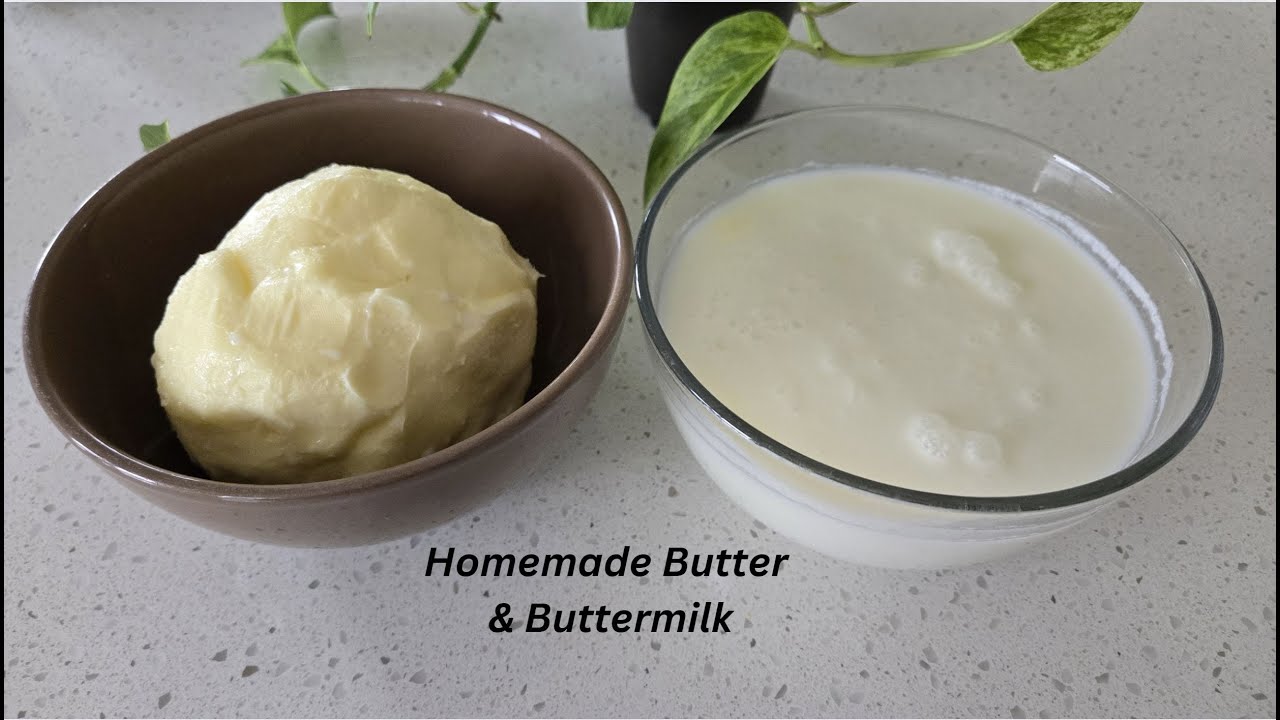 How to Make Butter & Buttermilk in KitchenAid Mixer | Homemade Butter ...