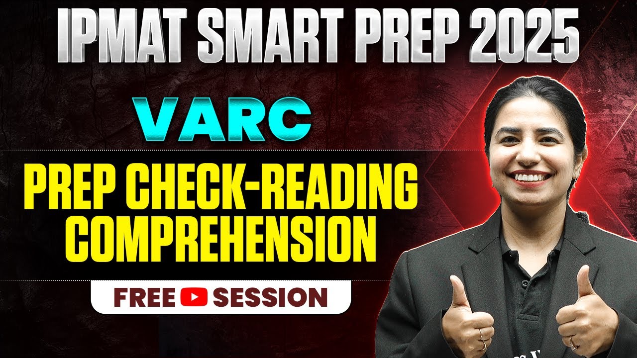 Reading Comprehension | IPMAT VARC 2025 | IPMAT SMART PREP - YouTube