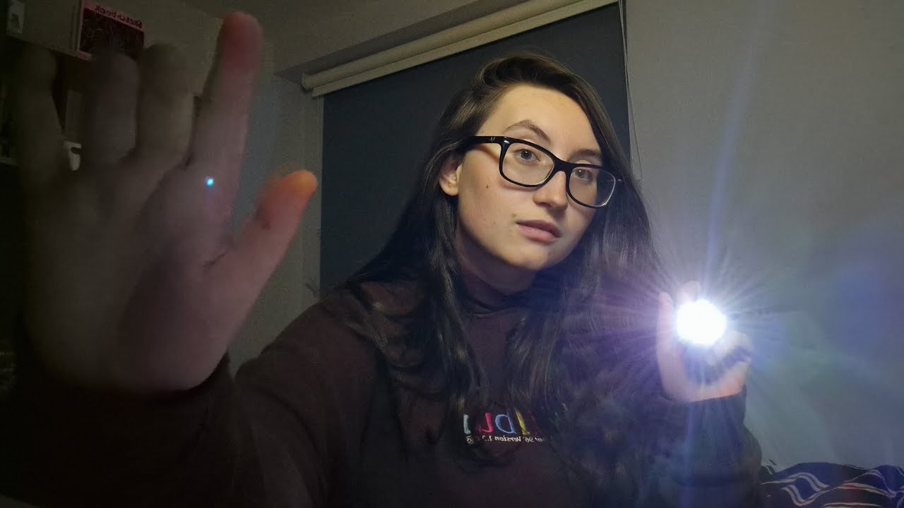 ASMR RP - Uni Student, Checks Your Eyes - Multiple Lights & Personal ...