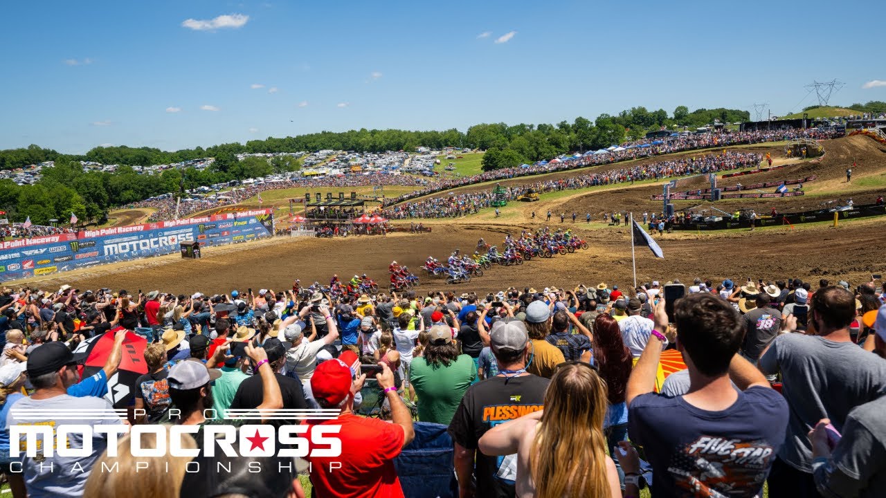 Pro Motocross 450 Class Highlights | High Point National 2024 - YouTube