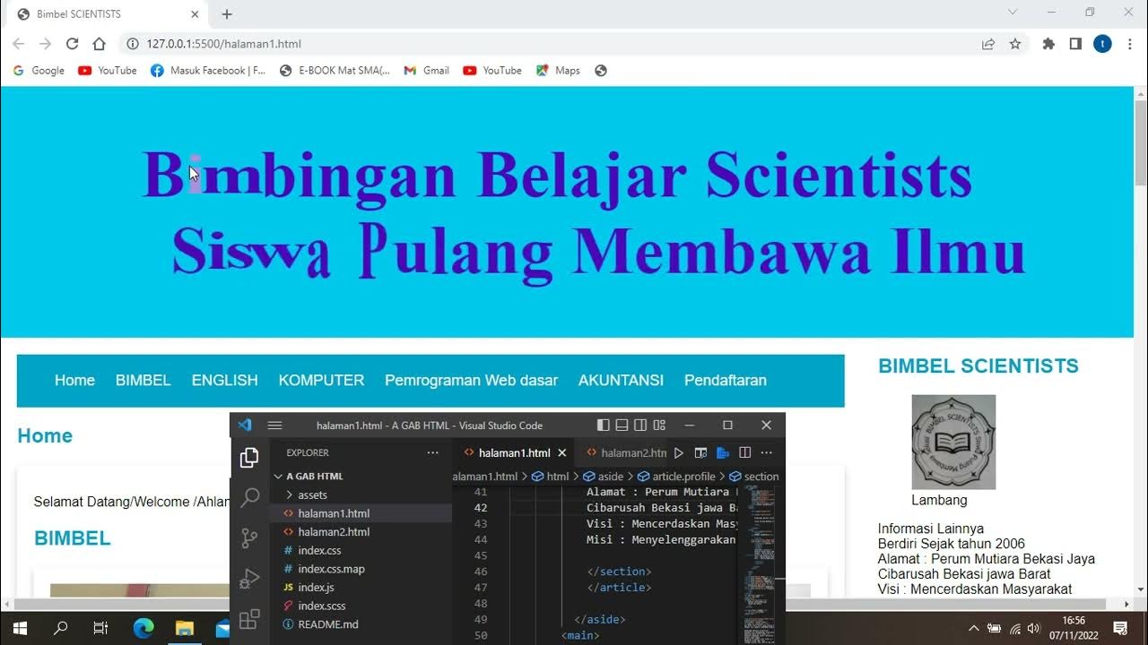 dibuka pelatihan pemrograman Web Dasar HTML, CSS dan JAVASCRIPT - YouTube