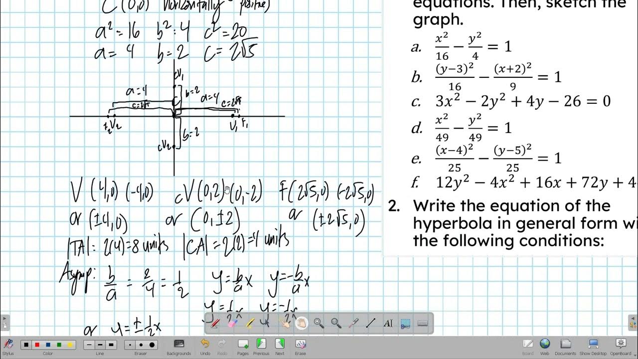 Hyperbola 2: Sample Problems - YouTube