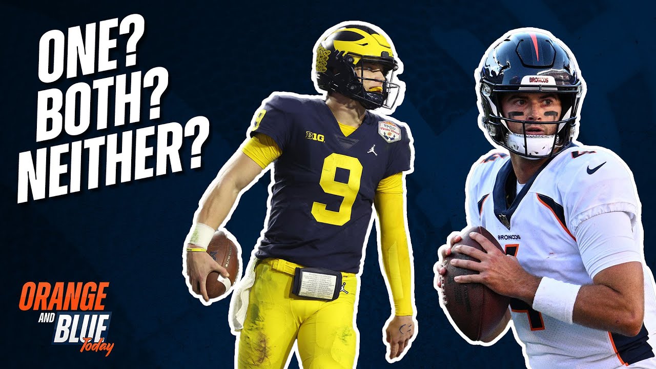 Choosing between Jarrett Stidham or JJ McCarthy for the 2024 Broncos ...