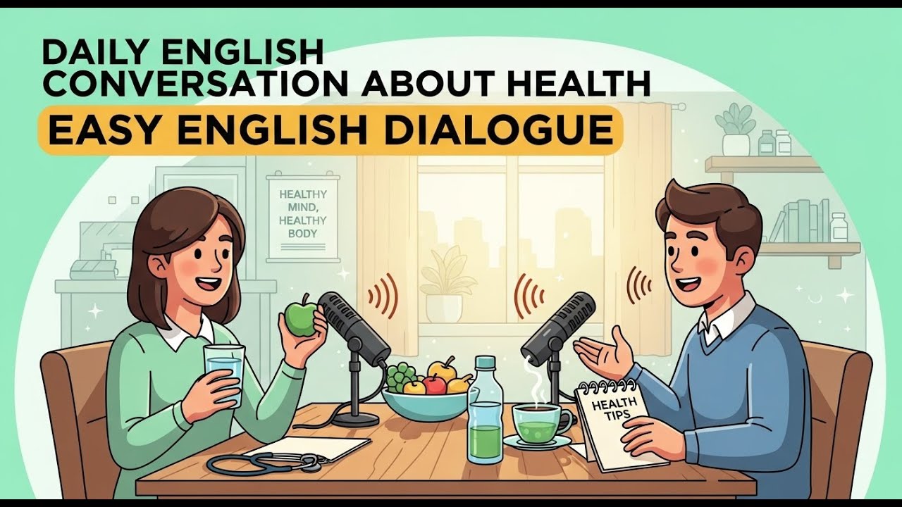 Daily English Conversation About Health | Easy English Dialogue ...