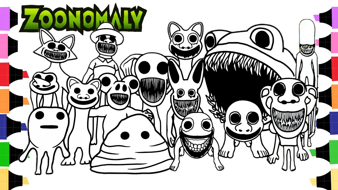 ZOONOMALY COLORING PAGES / HOW I COLOR ALL ZOONOMALY MONSTERS - YouTube