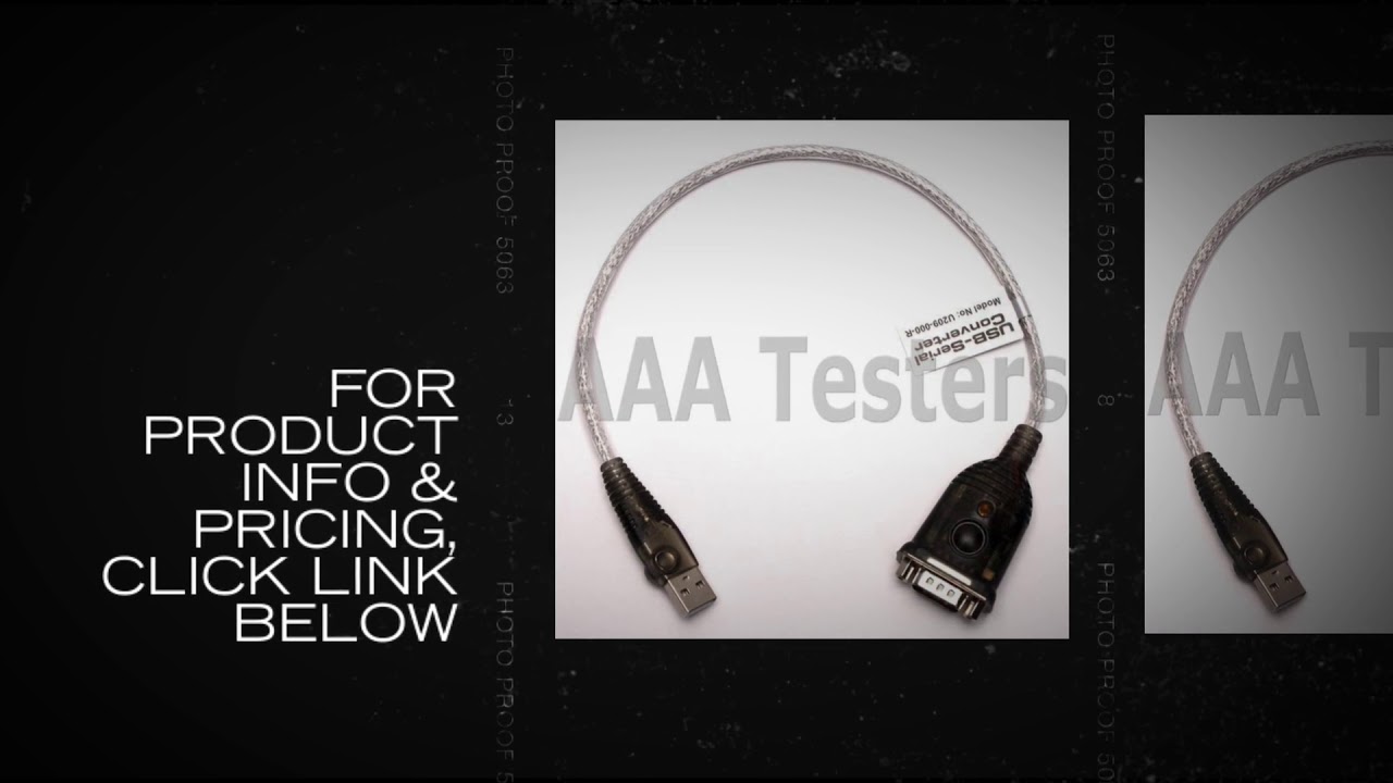 Anritsu SiteMaster USB To Serial Download Cable - YouTube