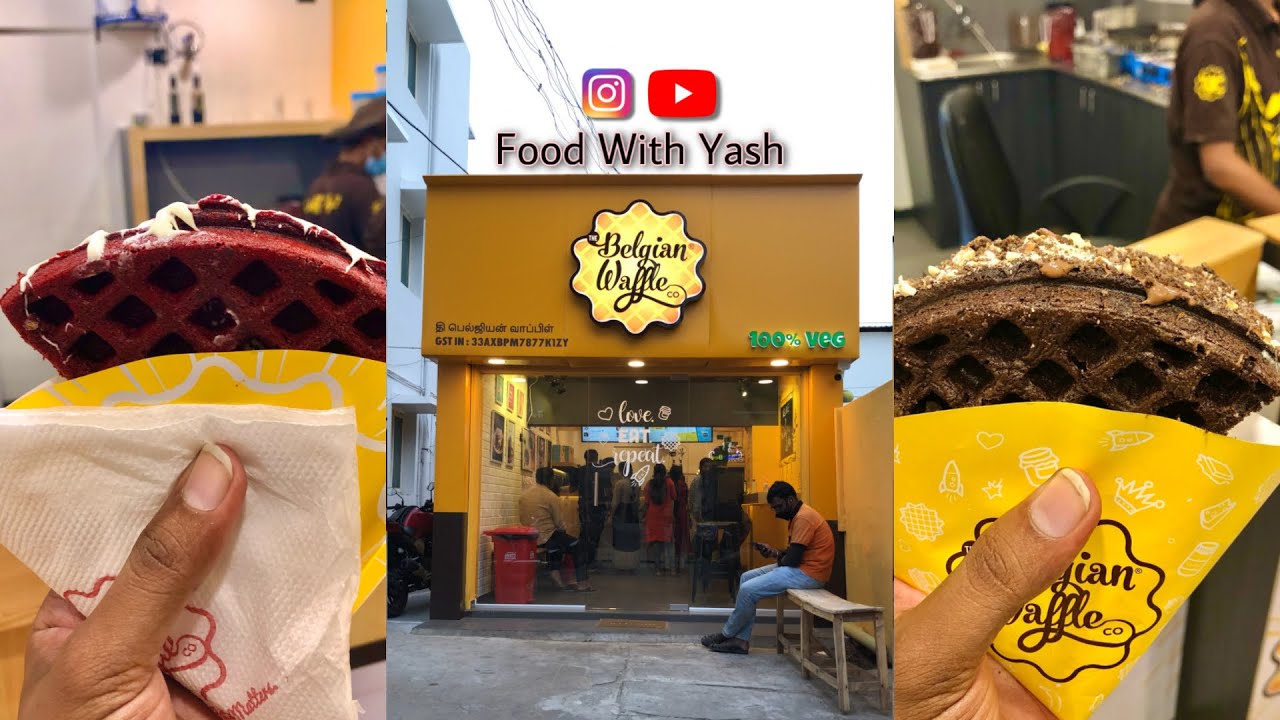 The Belgian Waffle | Waffle Shop | Trichy | Food With Yash #shorts # ...