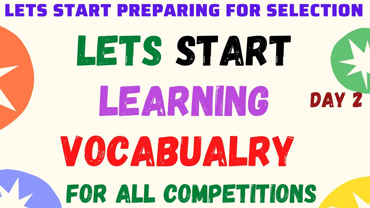 Lets Start Learning Vocabulary Day 2 I Vocabulary by Root Words I ...
