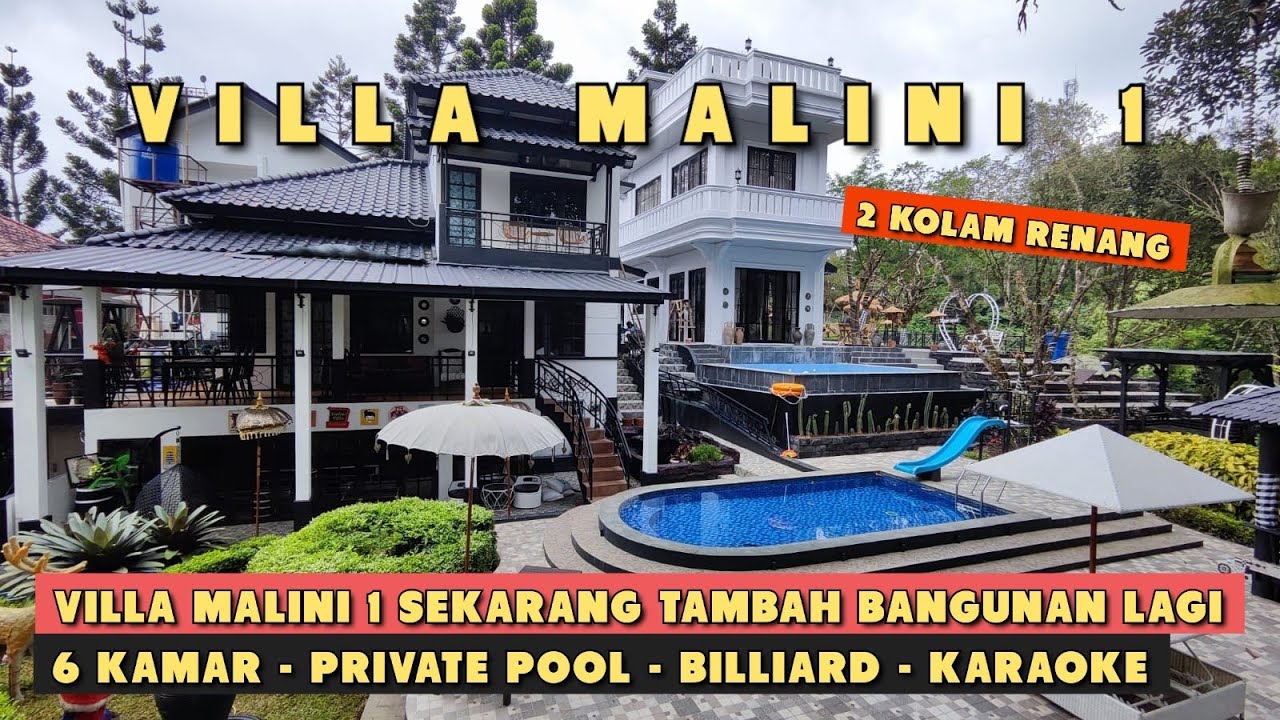 VILLA PUNCAK INSTAGRAMABLE | VILLA MALINI 1 | COCOK BUAT KELUARGA - YouTube