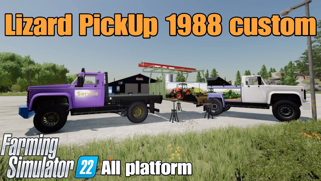 Lizard PickUp 1988 Custom / FS22 mod for all platforms - YouTube