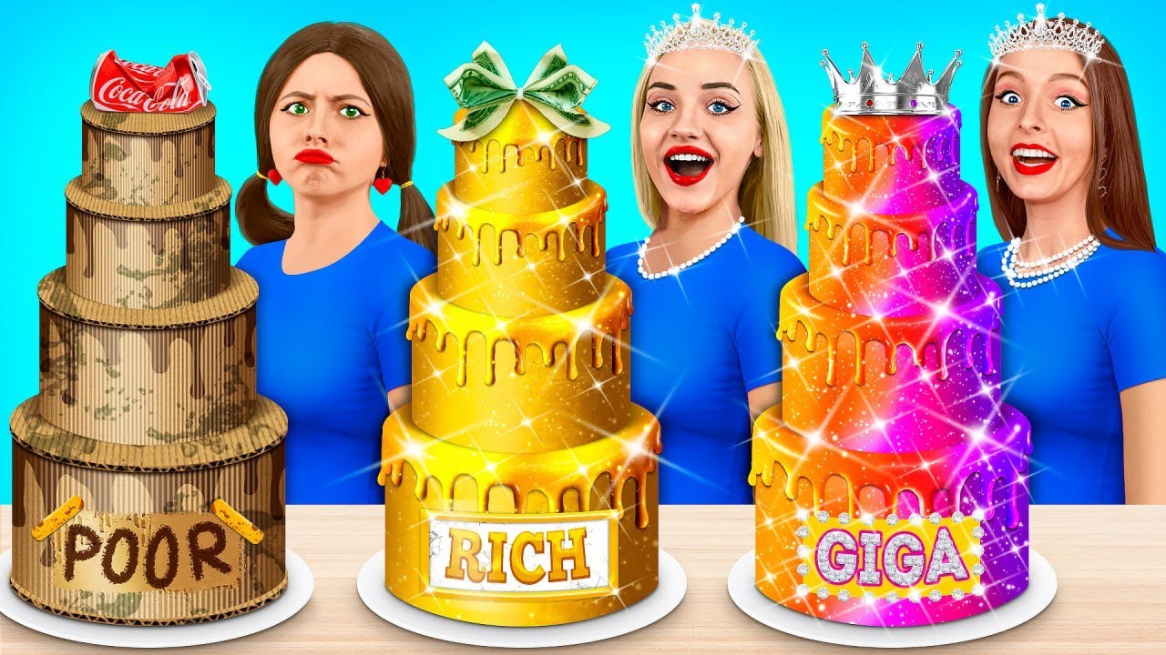 Desafio: Rico vs Pobre vs Giga Rico | Situações Alimentares Engraçadas ...