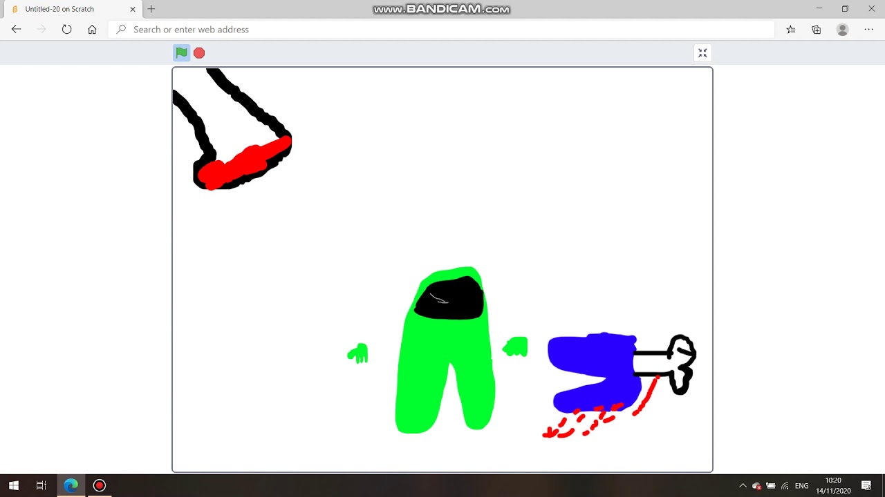 AMONG US 0 IQ RED KILL ANIMATION - YouTube