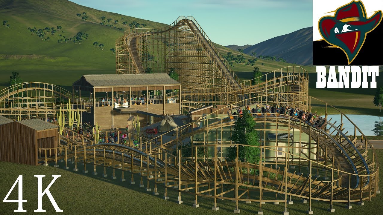 BANDIT - Planet Coaster GCI Wooden Coaster 4K - YouTube