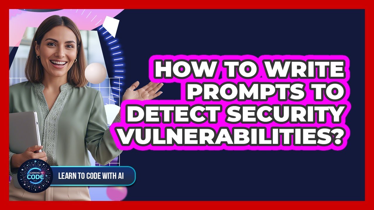 How To Write Prompts To Detect Security Vulnerabilities? - YouTube