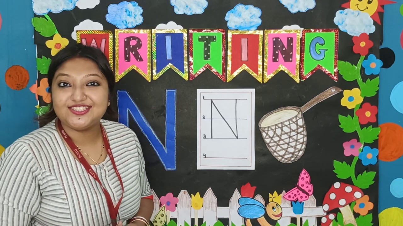 How to Write Alphabets - Letter N ! Write the Letter N - ABC Writing ...