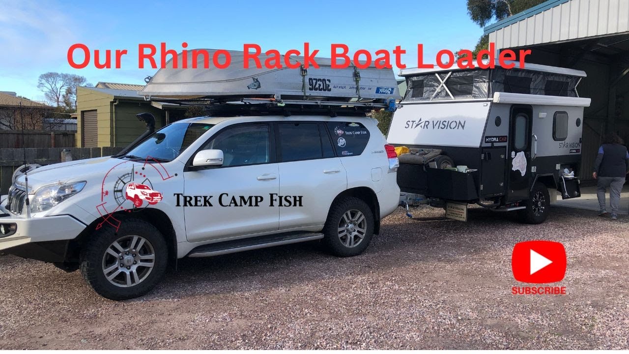 Our Rhino Rack Boat Loader on our Prado 150 Series attached to our ARB ...