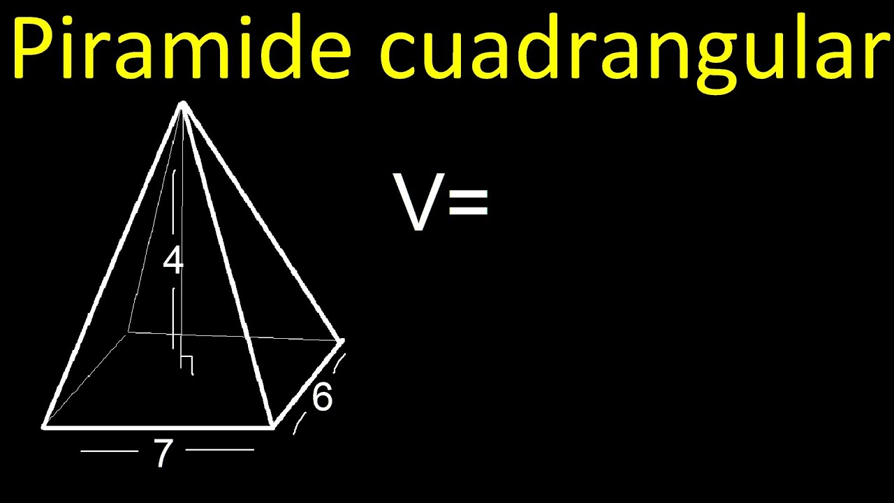 Volumen de un Piramide cuadrangular , formula - YouTube