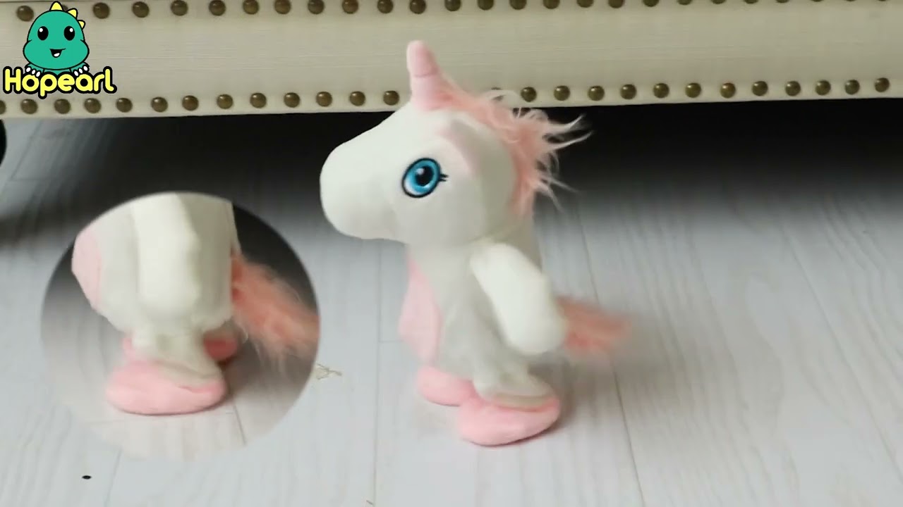 Hopearl Talking Unicorn Repeats What You Say Walking Electric ...