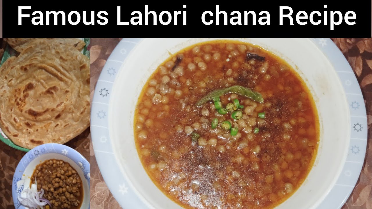 Lahori Chana Recipe/breakfast Famous Lahori chana/restaurant style ...