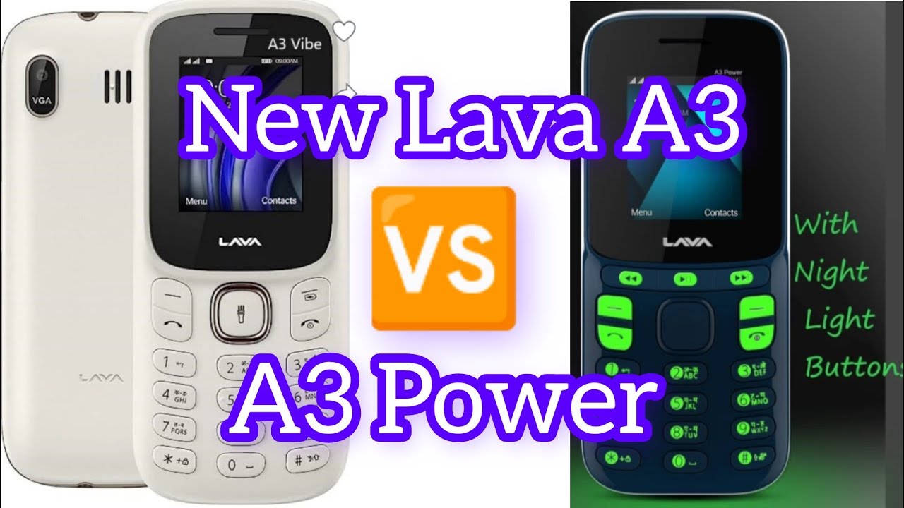 New Lava A3 Vibe 🆚A3 Power Compression||#lava - YouTube