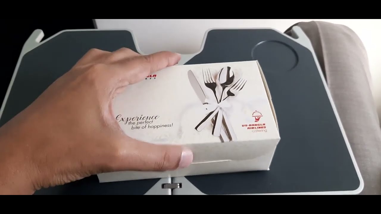 Unboxing snacks box in Domestic flight of US Bangla Airline - YouTube