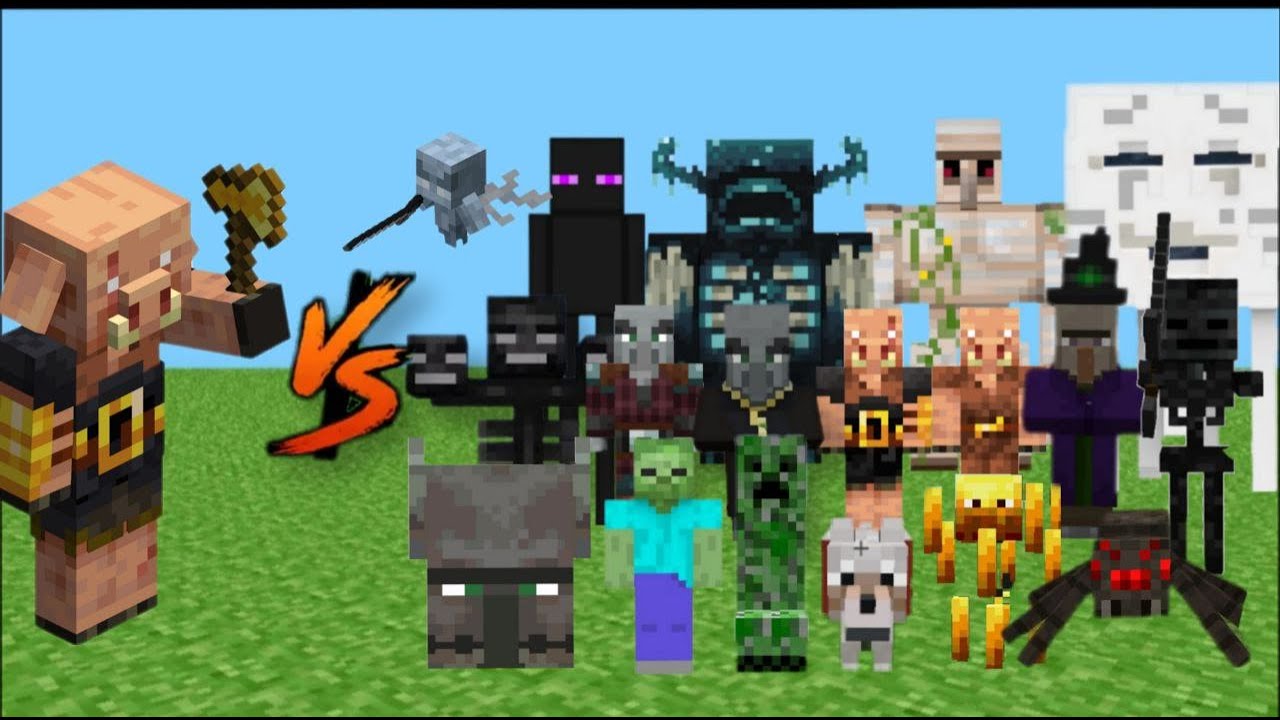 Piglin Brute Vs Every Mob in Minecraft (Minecraft Mob Battle) Minecraft ...