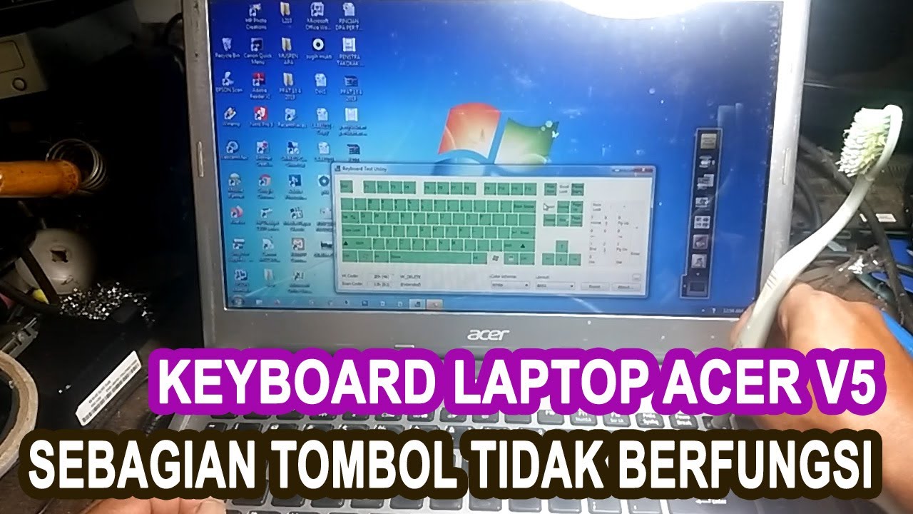 Cara memperbaiki keyboard laptop acer v5 sebagian tombol tidak ...