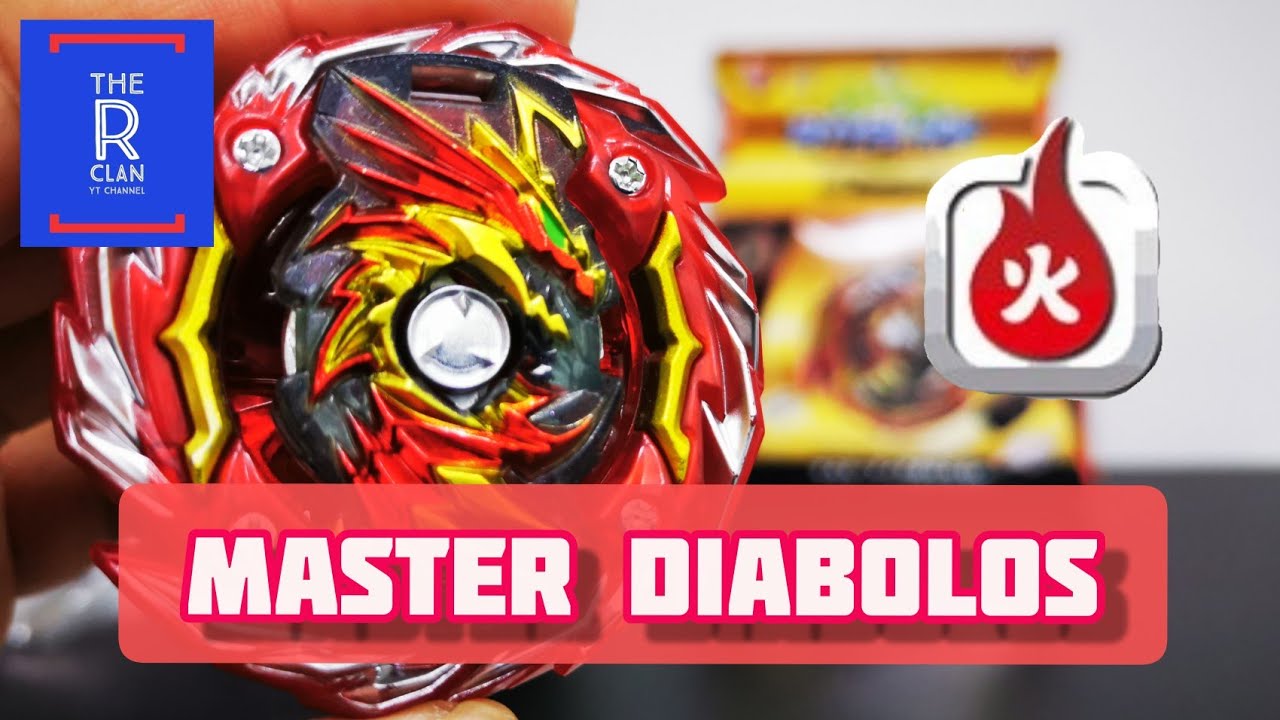 MASTER DIABOLOS Jenama Flame Review Beyblade Bootleg - YouTube