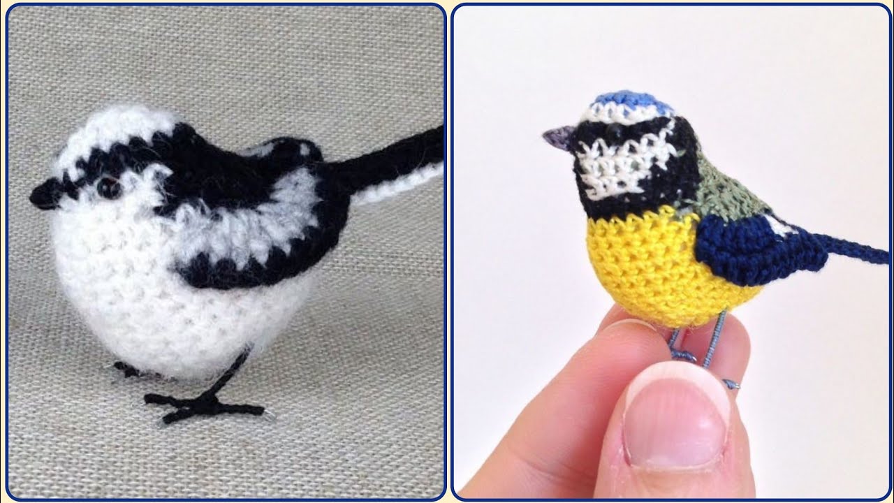 Easy Crochet Pattern Bird For Beginner - Hand-knitted Designs - YouTube