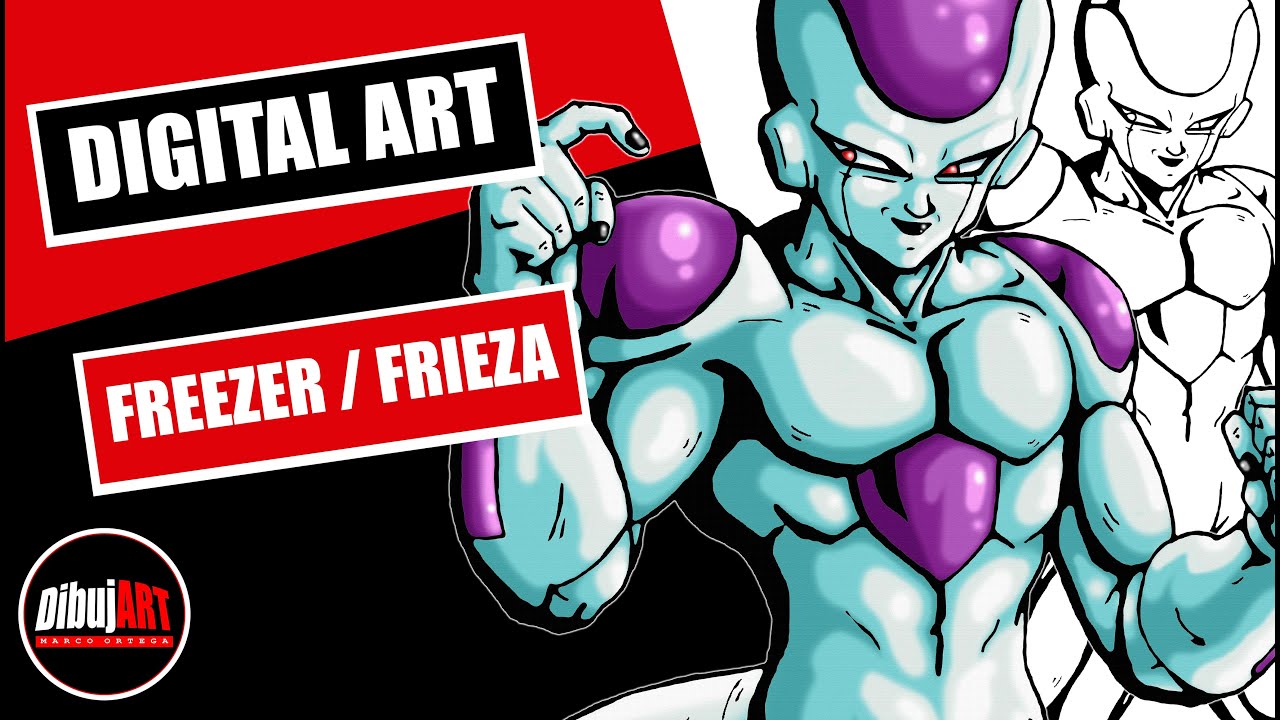 DIGITAL ART #1: FREEZER / FRIEZA DIGITAL DRAWING - DRAGON BALL Z ...