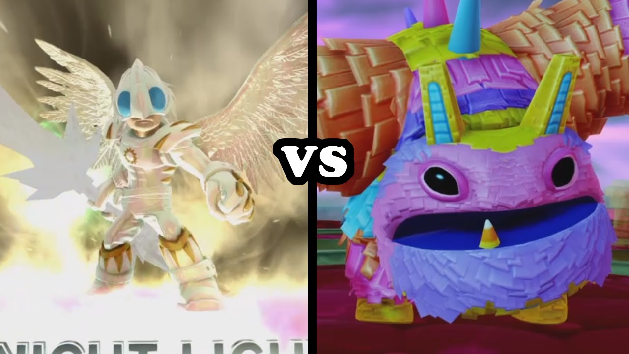 Skylanders Trap Team - Knight Light Vs Pain Yatta - YouTube