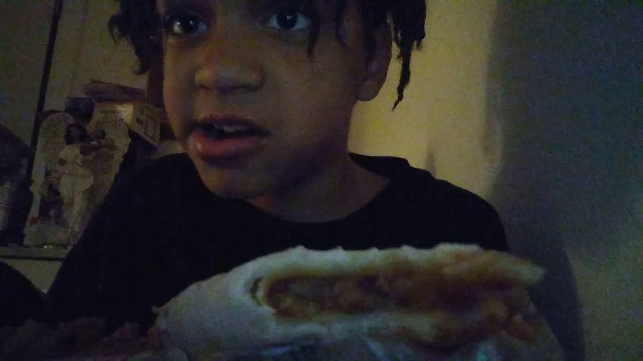 How Fast can i eat a 1foot burrito prt1 - YouTube