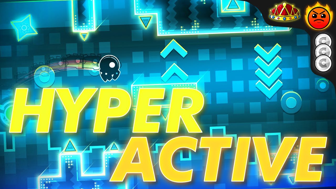 "HyperActive" By SChaotyx (ALL COINS) [Daily #2222] - Geometry Dash ...