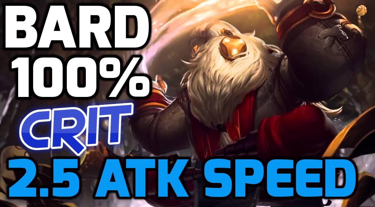 BARD 100% CRITICAL & MAX ATTACK SPEED - (FUNNY BARD ANIMATION) - YouTube
