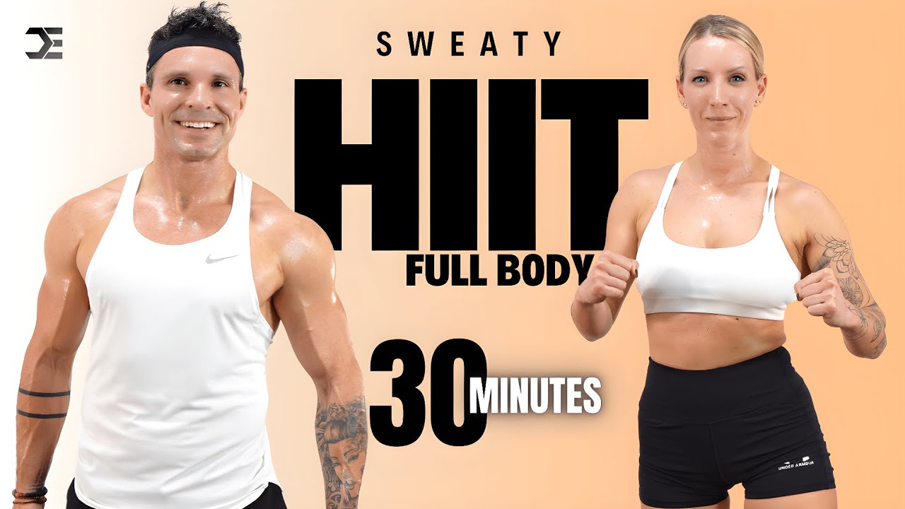 30 Min FULL BODY DUMBBELL HIIT WORKOUT with WEIGHTS | Intense Calorie ...