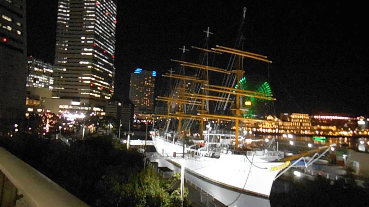 DSCF8087横浜みなとみらい夜景20160204帆船初代日本丸 観覧車 - YouTube