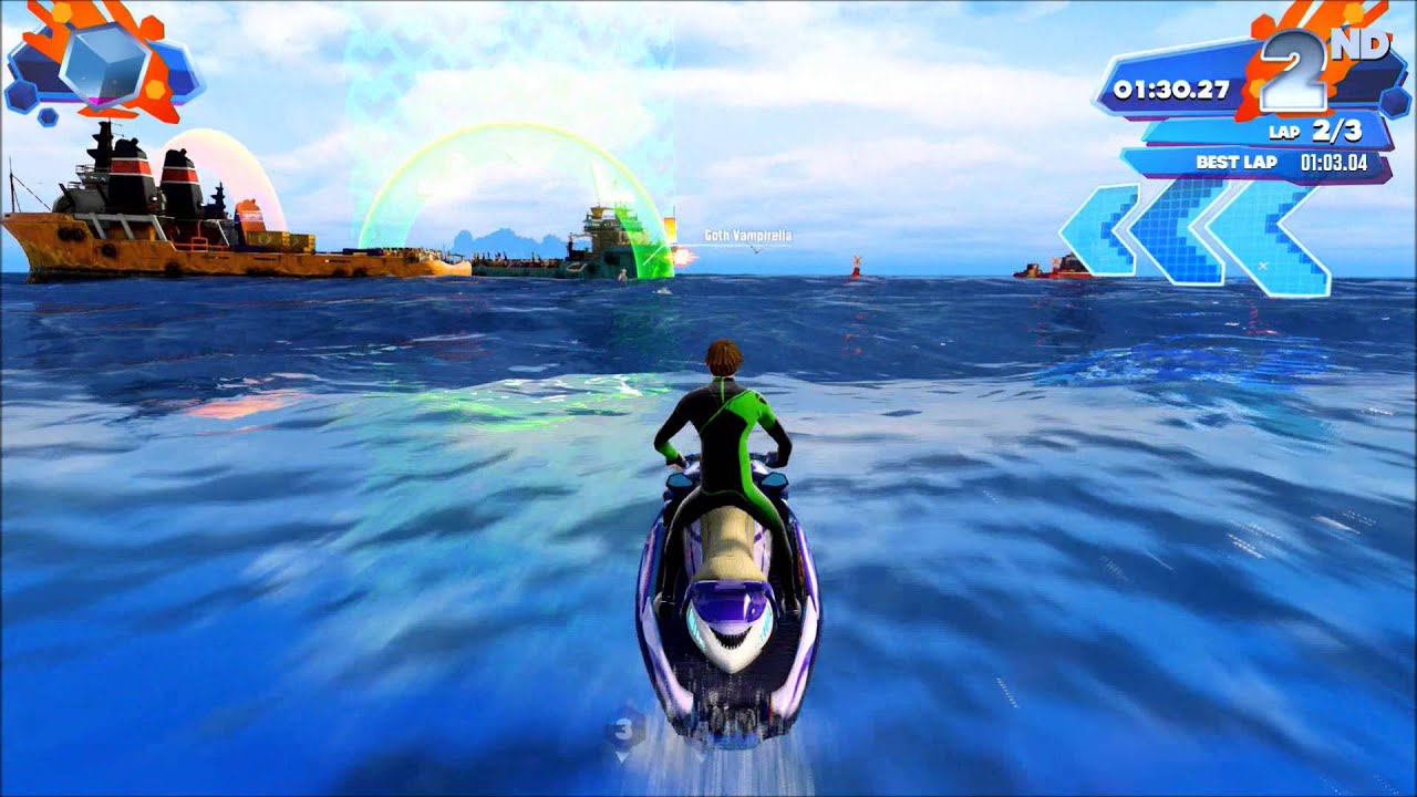 Kinect Sports Rivals water riding fun January 2016. - YouTube