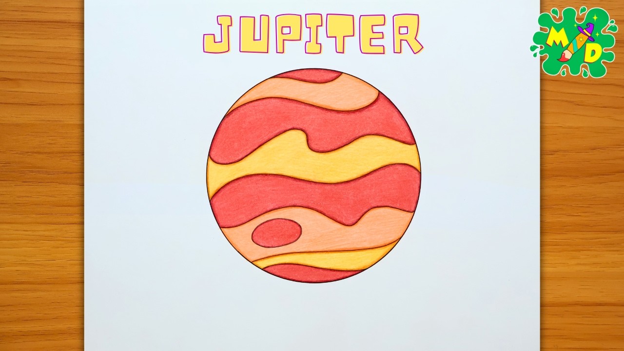 How to Draw Jupiter Planet Easy Step by Step - YouTube