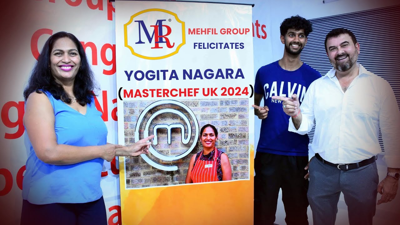 Mehfil Group Felicitates Master Chef UK 2024 Yogita Nagara - YouTube