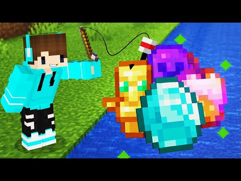 MINECRAFT BUT MY FISHING STYLE IS VERY VERY OVERPOWERED 😲