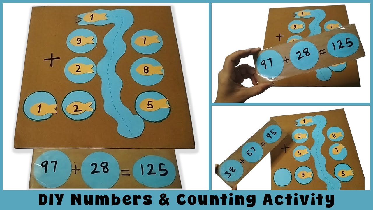 How to make a Numbers Counting Craft with Cardboard | Fun Cardboard ...