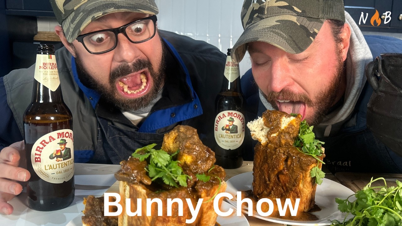 Mutton Bunny Chow | Homemade white bread | South Africa's insane Curry ...