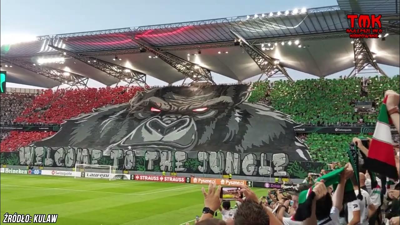 ''WELCOME TO THE JUNGLE'' - Oprawa Legii Warszawa z Aston Villą 21.09.2023 - YouTube