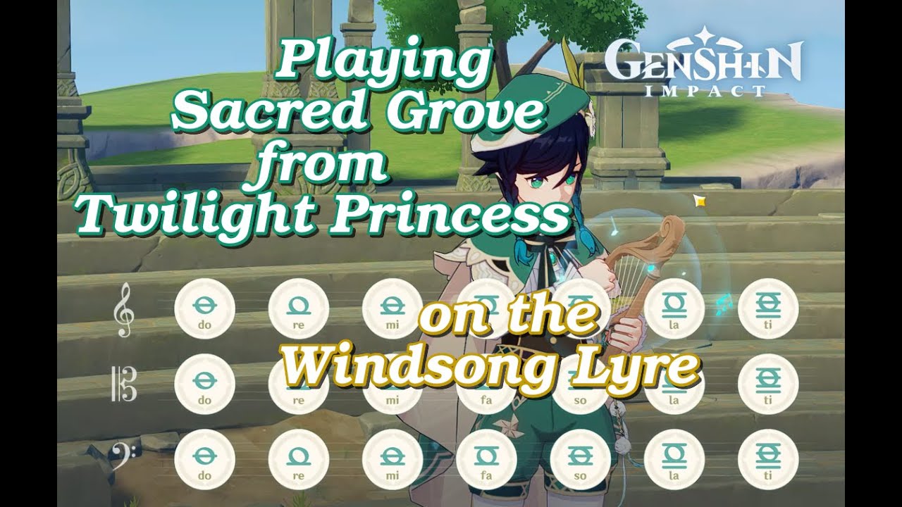 Playing Sacred Grove from LoZ Twilight Princess on the Windsong Lyre in ...