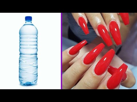 Как СДЕЛАТЬ НАКЛАДНЫЕ НОГТИ ИЗ ПЛАСТИКОВОЙ БУТЫЛКИ за 5 минут/Лайфхаки для маникюра/Изготовление ...