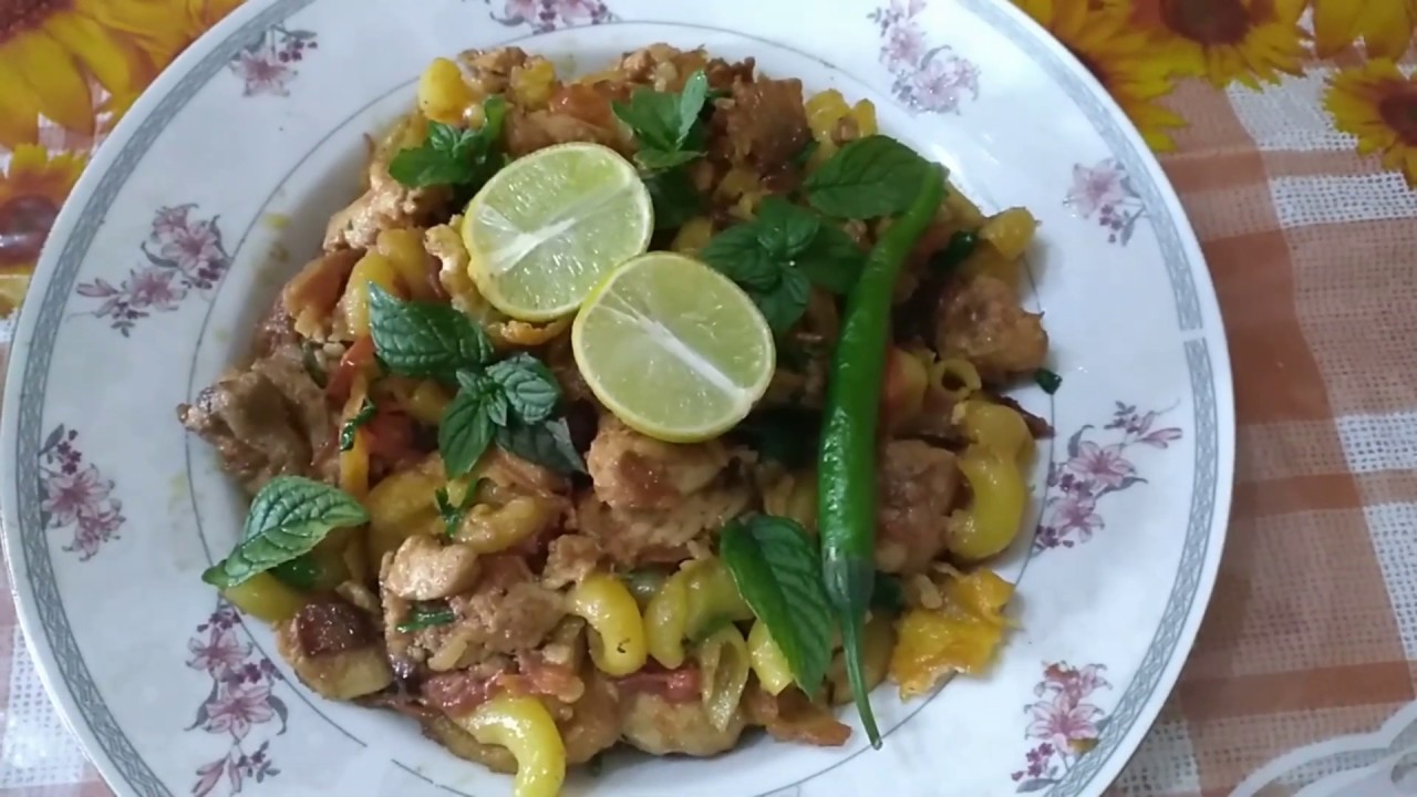 Chicken Macroni Recipedelicious Chicken Macroni002 Youtube